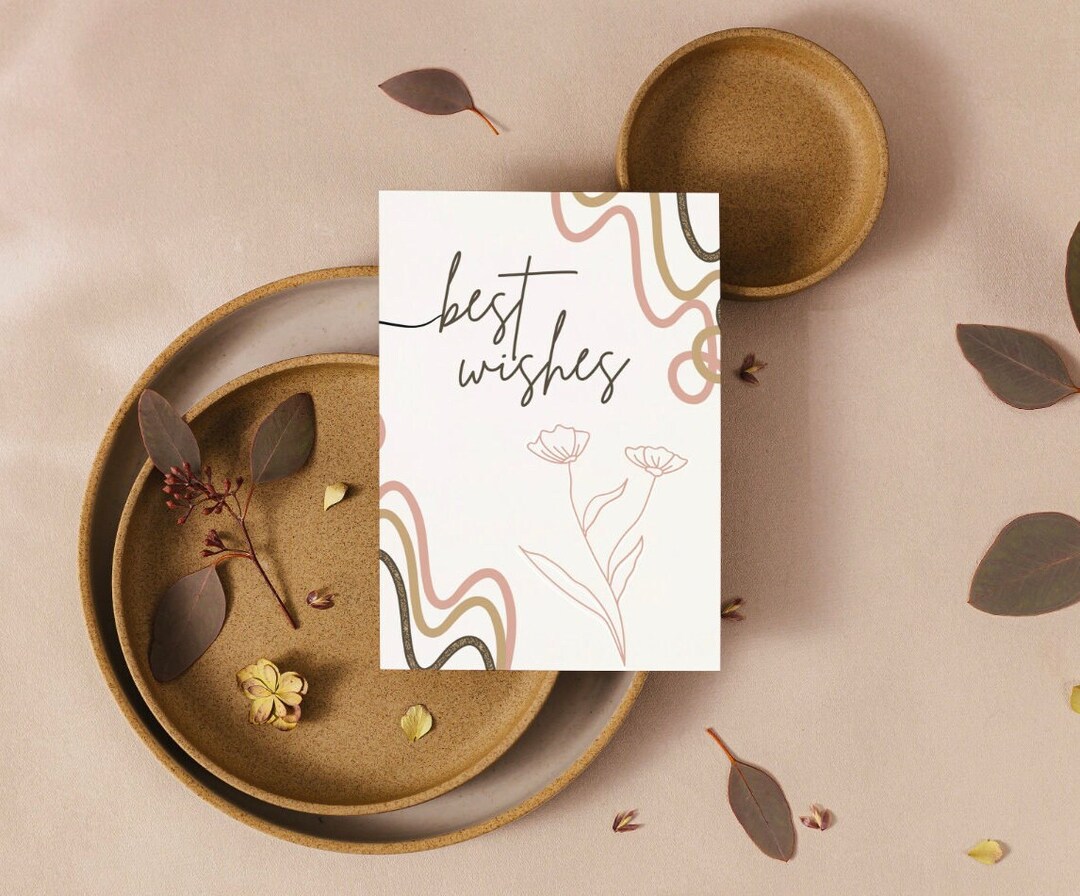 Fall Themed Thank You Card - Etsy