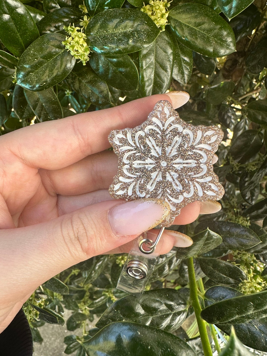 Snowflake Badge - Etsy