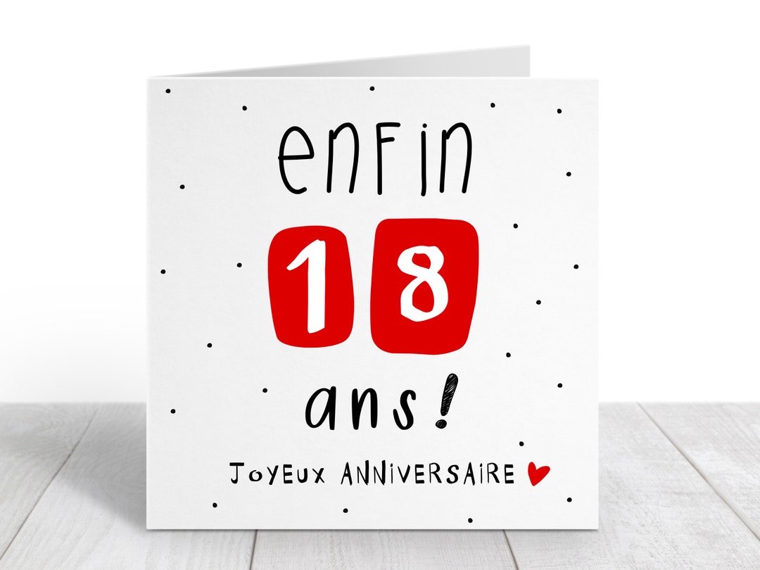 Carte Anniversaire 18 Ans Humour – ALHFO