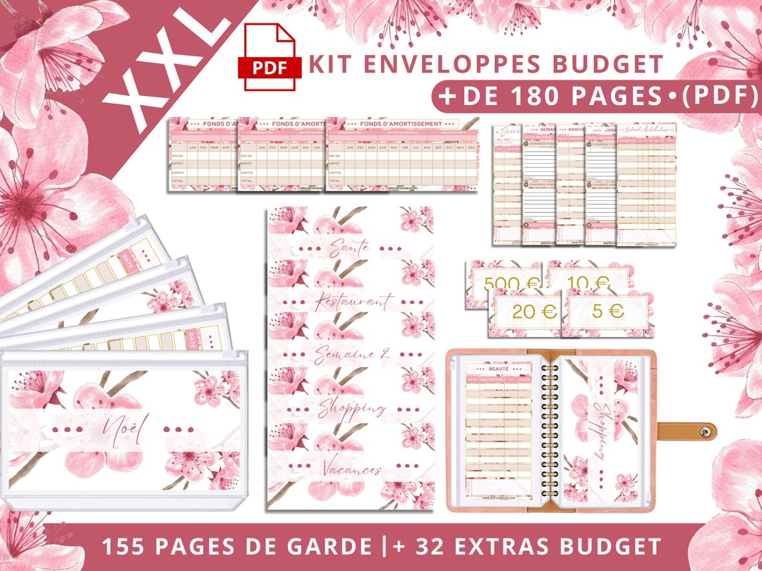 155 Pages De Garde Enveloppes Budget ZIP + 32 Extras De Suivi Budgétaire | PDF à Télécharger Et ...