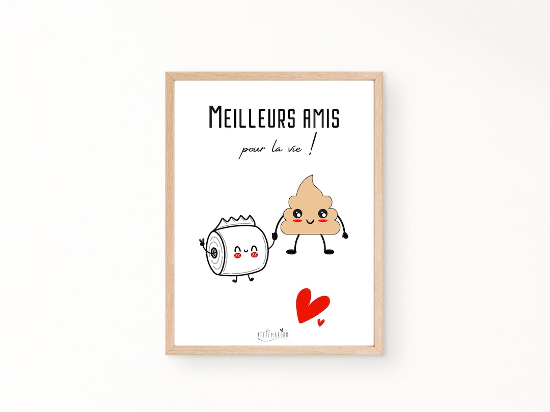 Affiche Humour WC, Poster Toilettes, Affiche Salle De Bains, Cadeau De ...