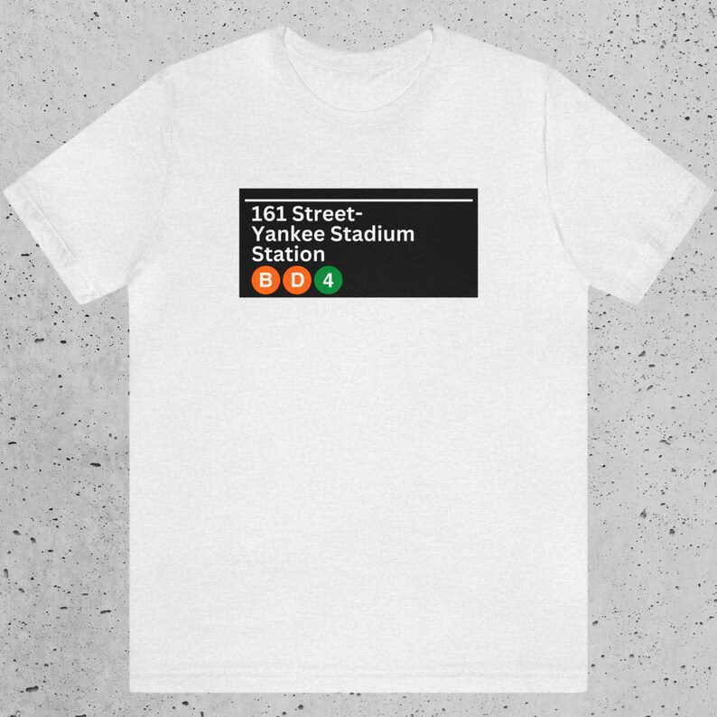 New York Subway Shirt, 161st Street, Yankee Stadium Station, New York ...