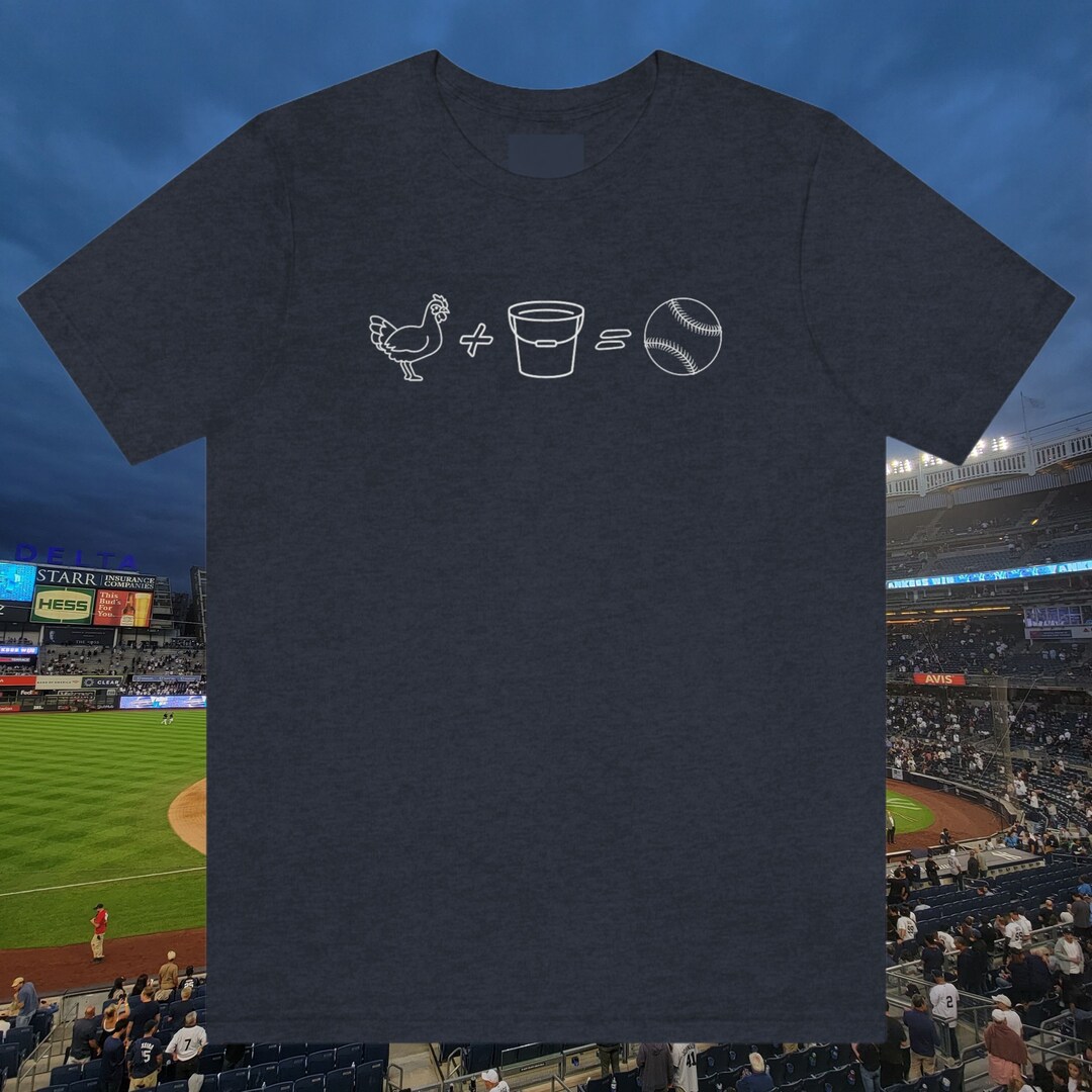 Chicken Bucket Shirt, Chicken and Baseball, Yankees Shirt, New York ...