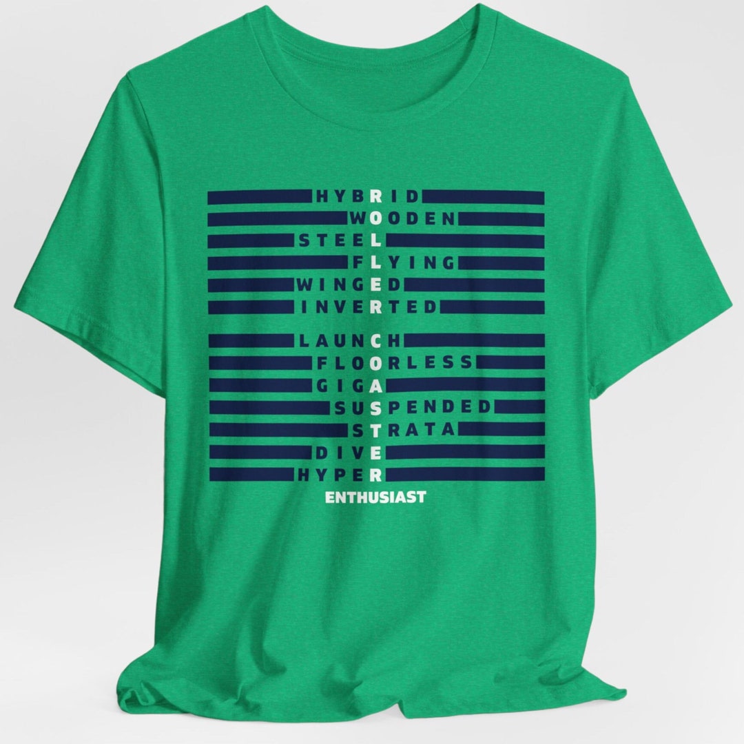 Roller Coaster Shirt, Coaster Enthusiast Shirt, Roller Coasters ...