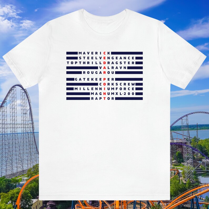 Cedar Point Shirt Roller Coaster Shirt Sandusky Ohio - Etsy