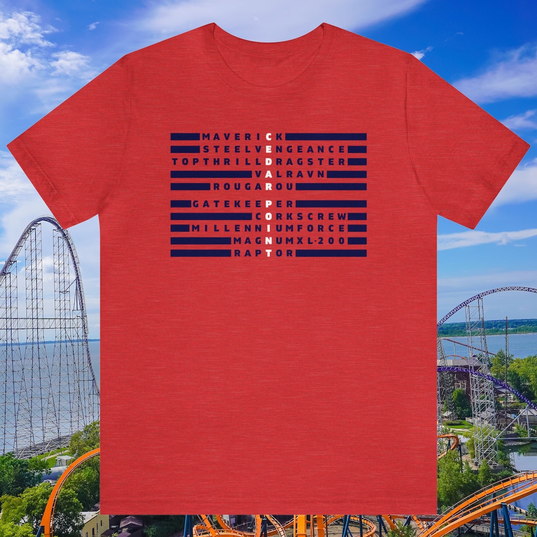 Cedar Point Shirt, Roller Coaster Shirt, Sandusky Ohio, Coaster ...