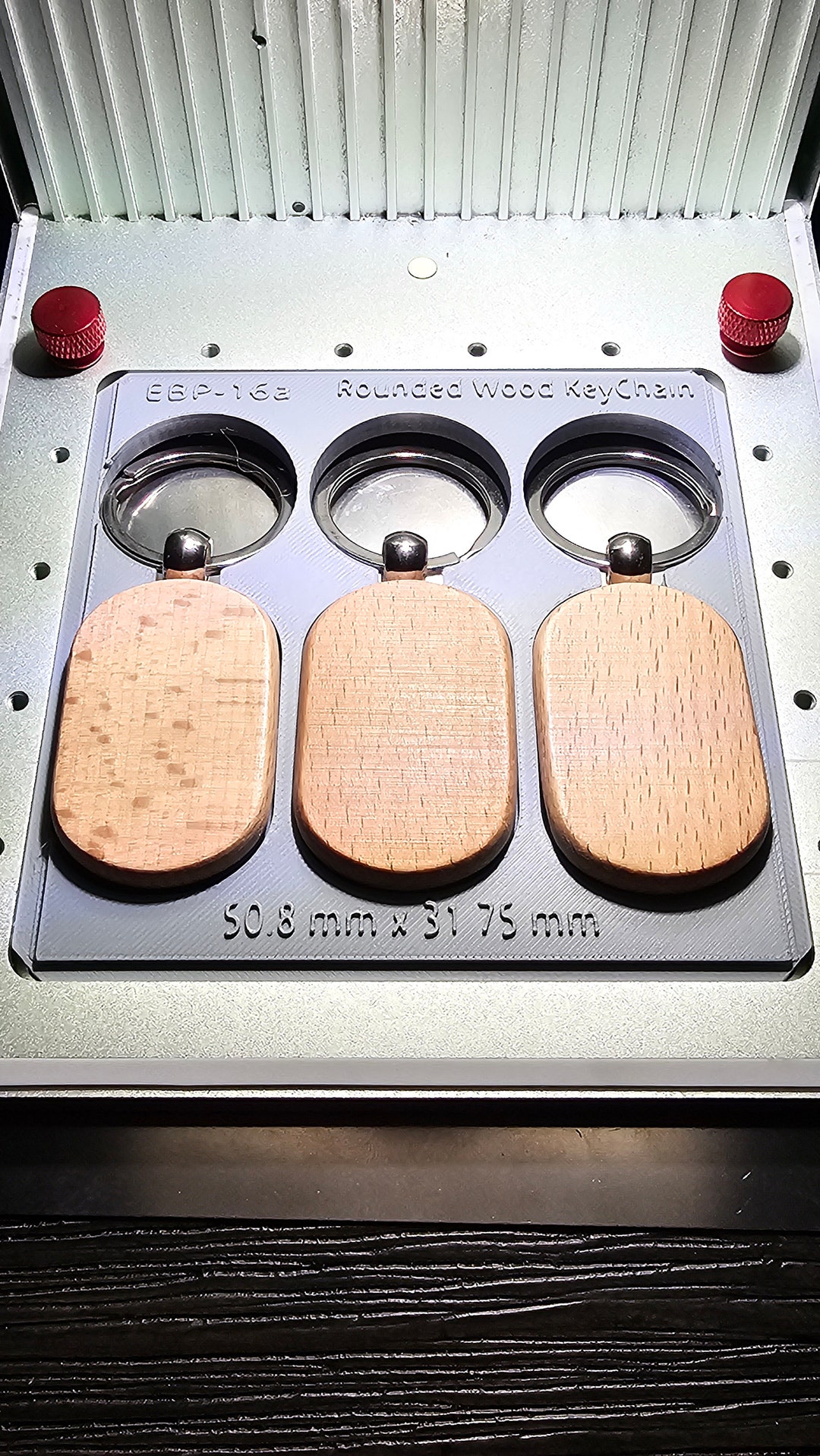 3 Rounded Wood Key Chain Jig F1 Laser Engraver - Etsy