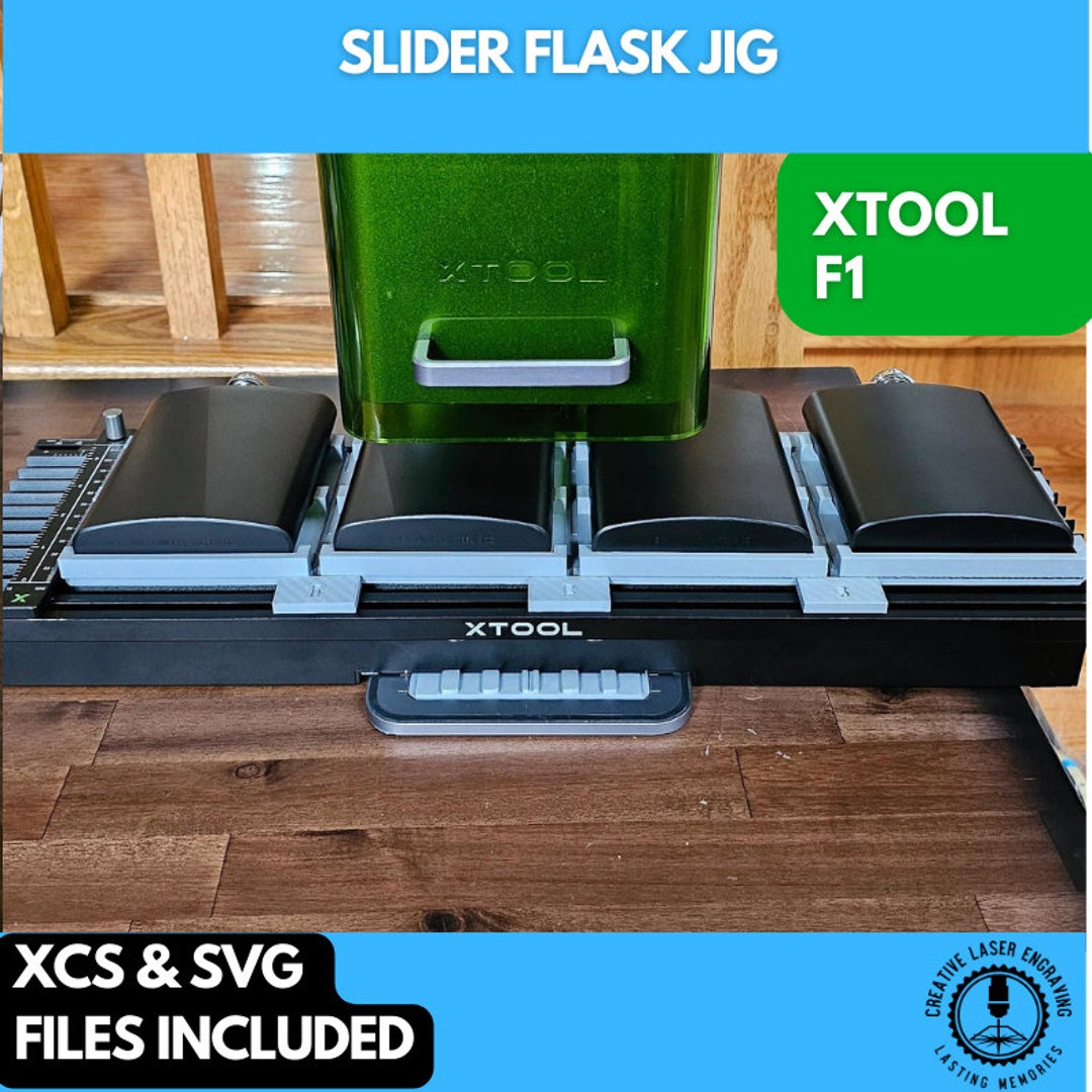 4 Slider Flask Jig for the Xtool F1 Laser Engraver - Etsy