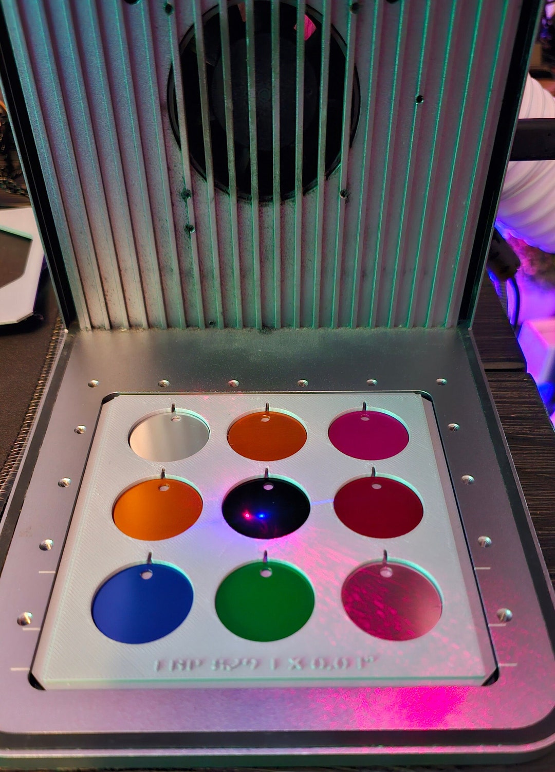 9 Circle Dog Tag Jig Xtool F1 Laser Engraver - Etsy