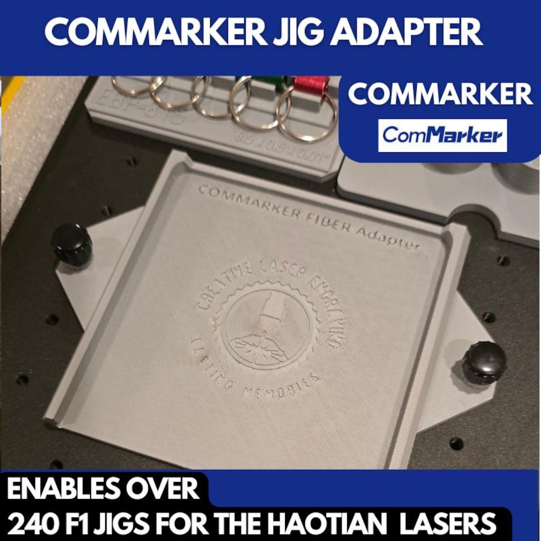 Commarker Fiber Slider Adapter F1 Jigs on Fiber Lasers With This Jig Adapter, 3D Printed Jig ...