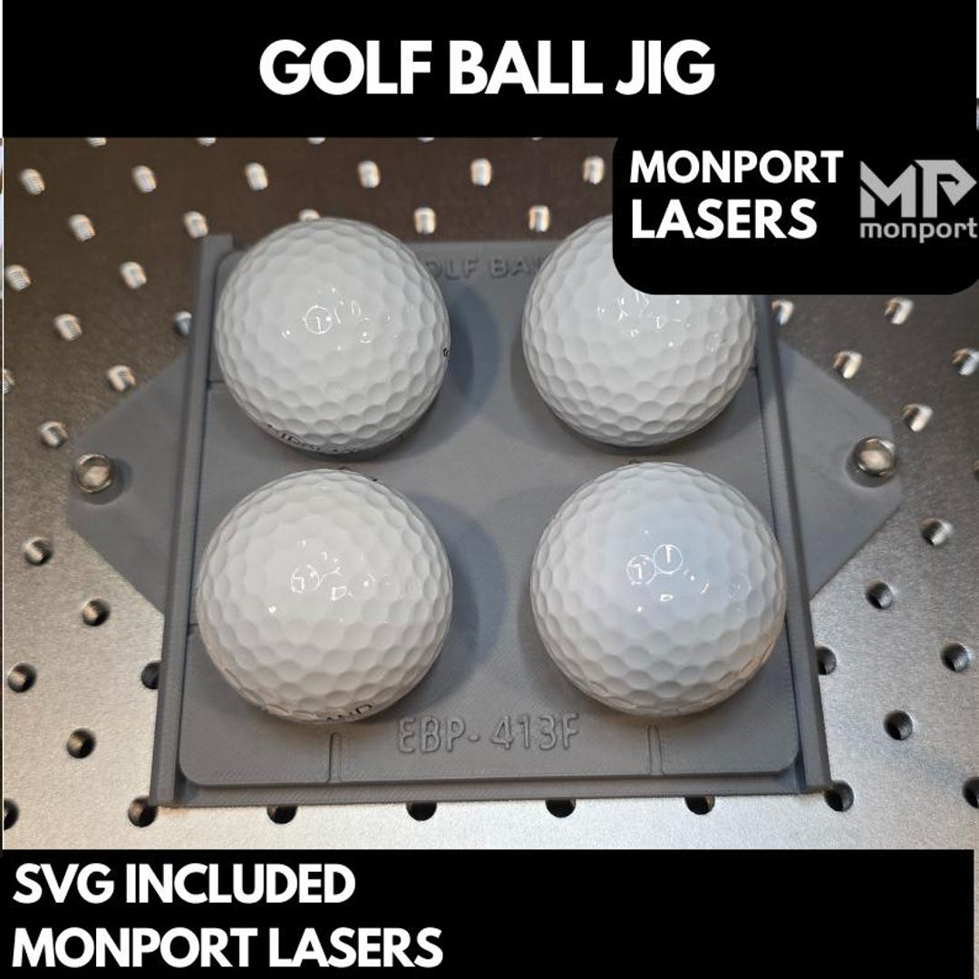 Golf Ball Jig, Golf Ball, 3D Printed Jig, Xtool Fiber Laser Jig, Fiber ...