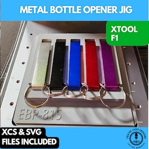 Xtool F1 Laser Engraver Bottle Opener Key Chain, Xtool F1, Xtool Fiber Laser Jig, Laser Jig ...