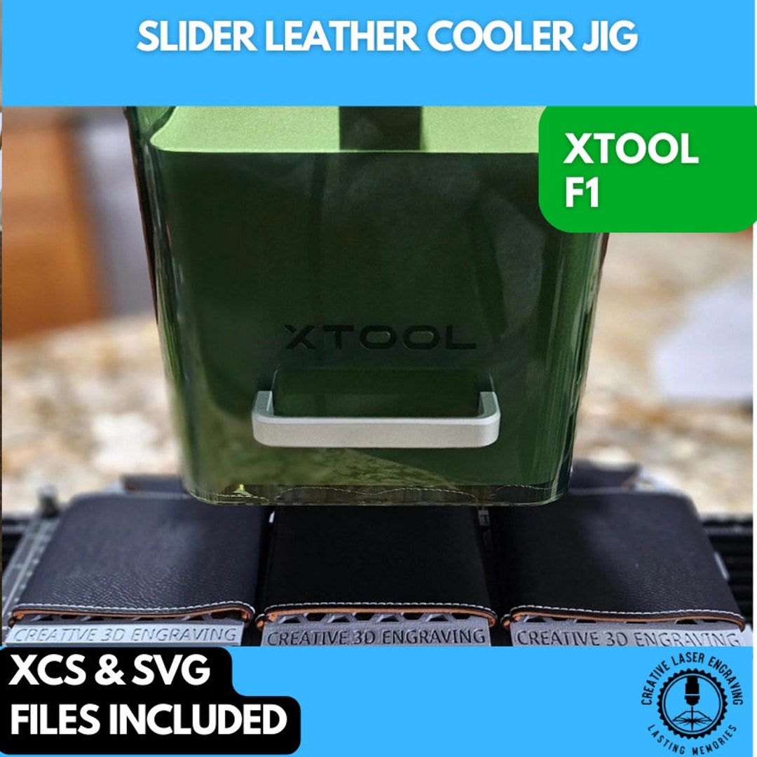 SLIDER Leather Cooler Jig Xtool F1 Laser Engraver - Etsy