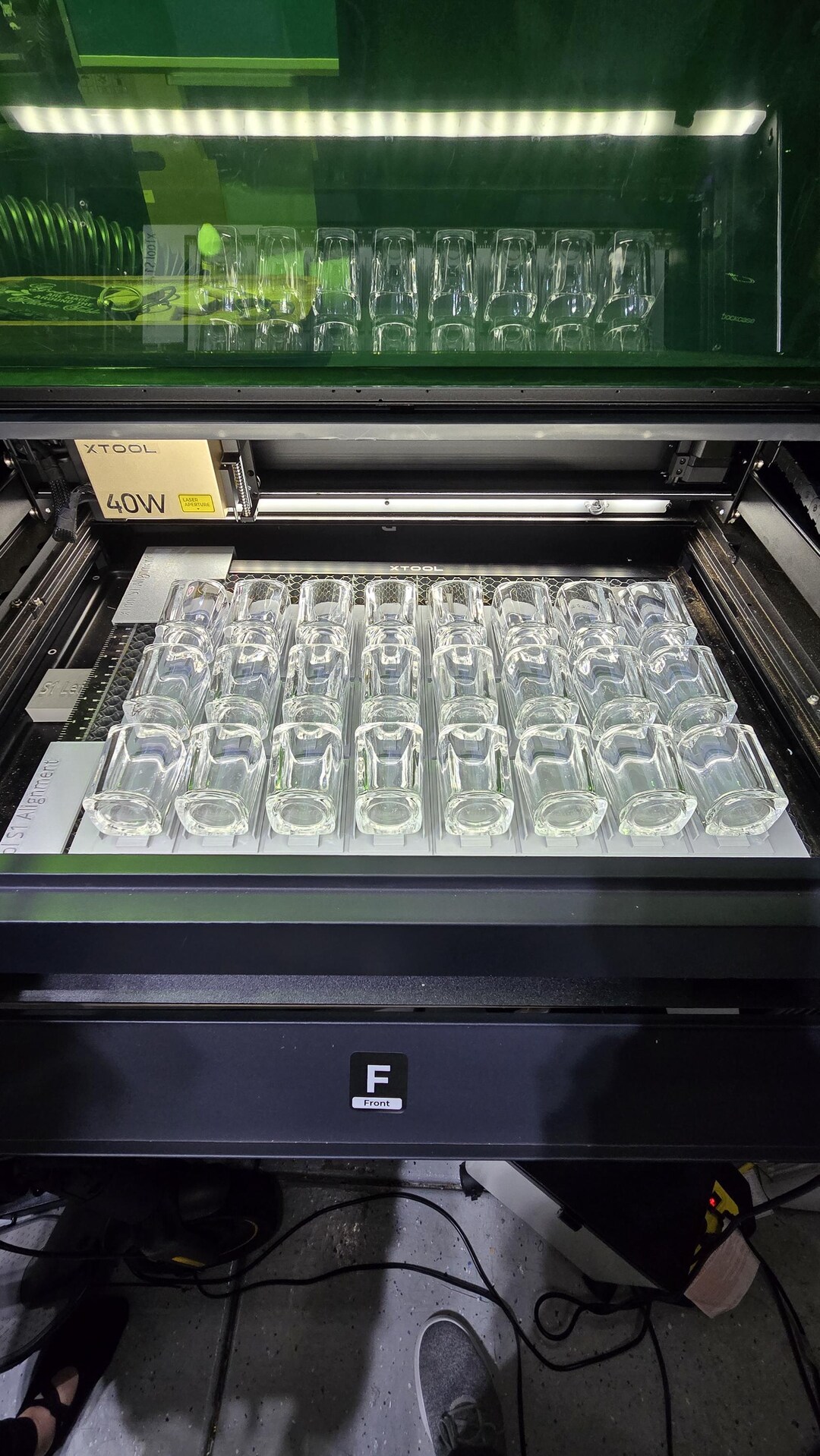 Xtool S1. P2, P3 Whiskey Shot Glass Jig, Xtool S1 Laser Engraver, 3D ...
