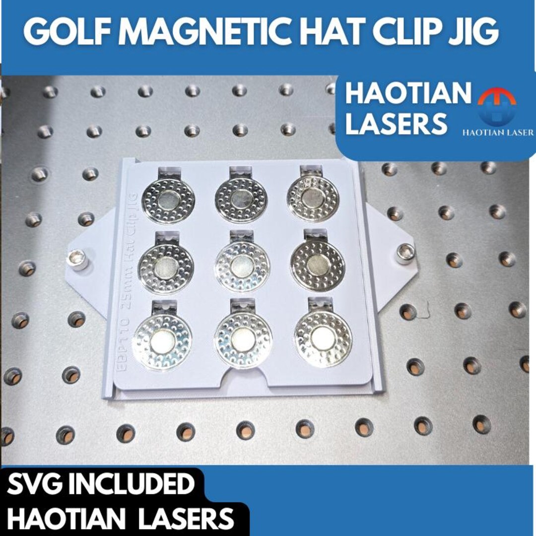 Golf Ball Marker Magnetic Hat Clip Jig, 3D Printed Jig, Xtool Fiber ...
