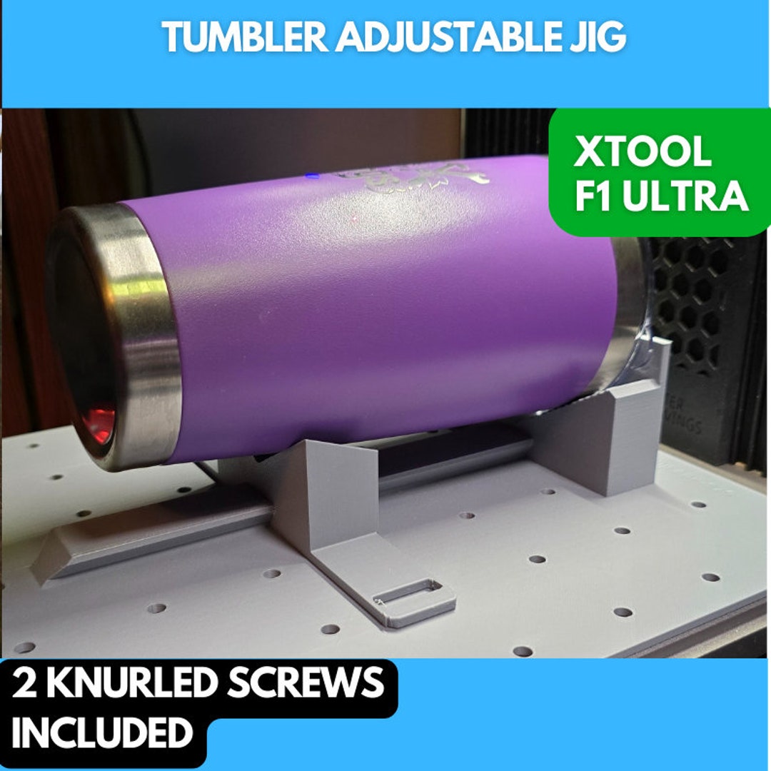 Tumbler Engraving, Alignment Jig for Xtool F1 Ultra, 3D Printed Jig, Xtool Fiber Laser Jig ...