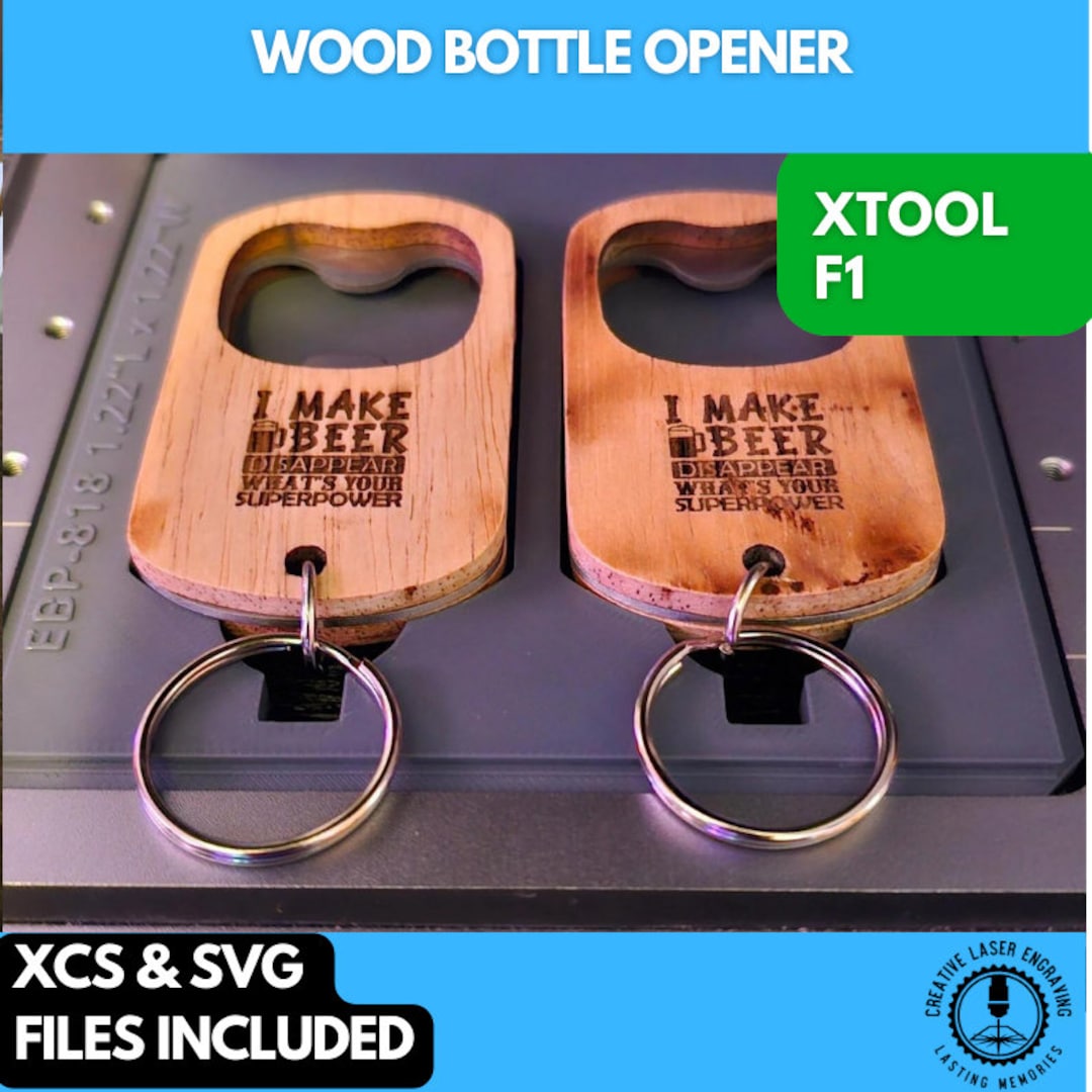 Xtool F1 Laser Engraver Wood Bottle Opener Jig - Etsy