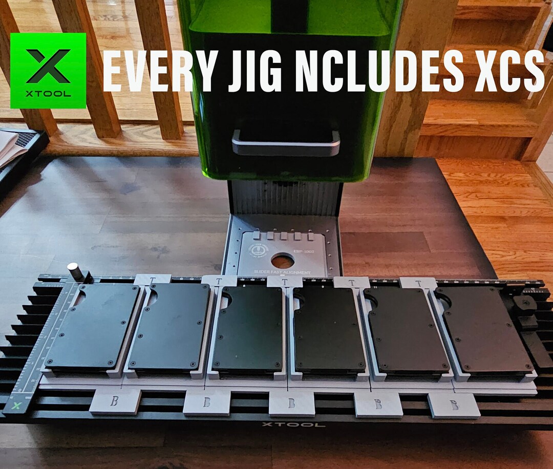 Metal Wallet Slider Xtool F1 Laser Engraver Jig - Etsy