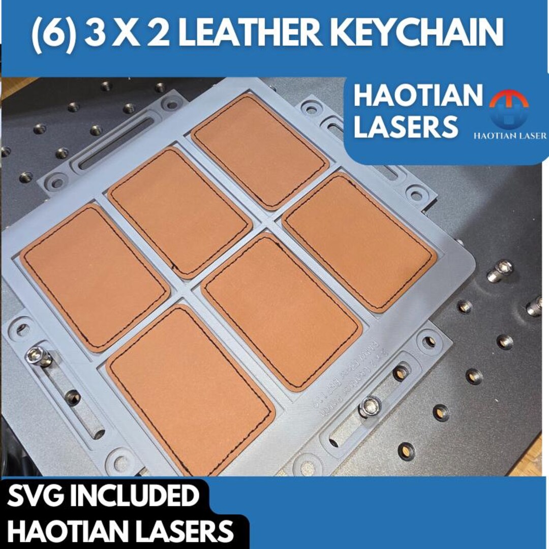 6 2 X 3 Leather Patch Jig, Shot Glass Jig, 3D Printed Jig, Xtool Fiber Laser Jig, Fiber Jig ...