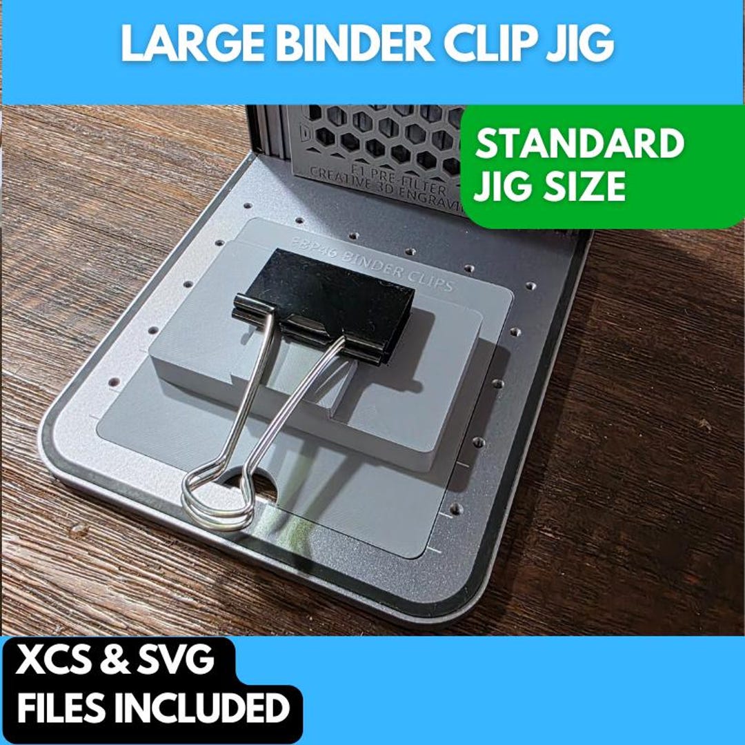 Large Binder Jig, Metal Binder Jig With XCS File, Custom Xtool F1 Laser ...
