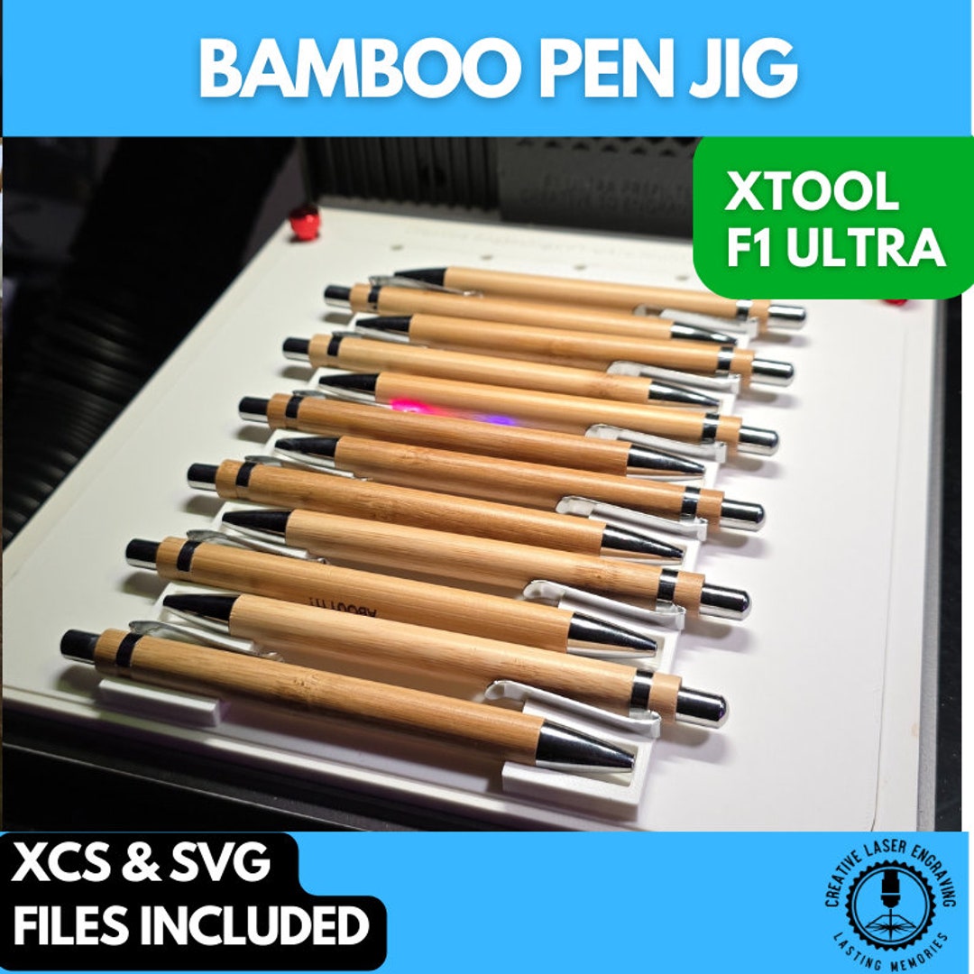 Bamboo Pen Jig Xtool F1 Ultra, 3D Printed Jig, Xtool Fiber Laser Jig ...