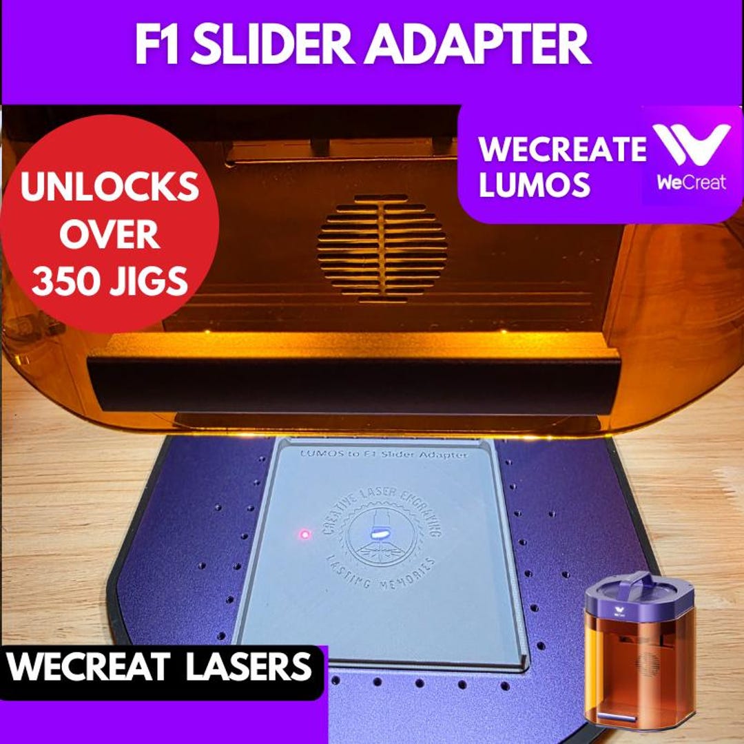 Wecreat Lumos Jig Adapter to Use With Xtool F1 Laser Jigs, 3D Printed ...