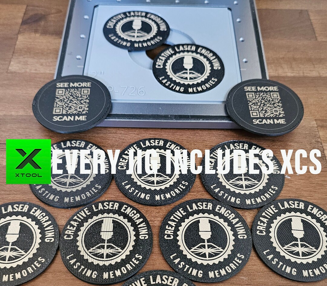2 Coin Jig for Xtool F1 Laser Engraver - Etsy