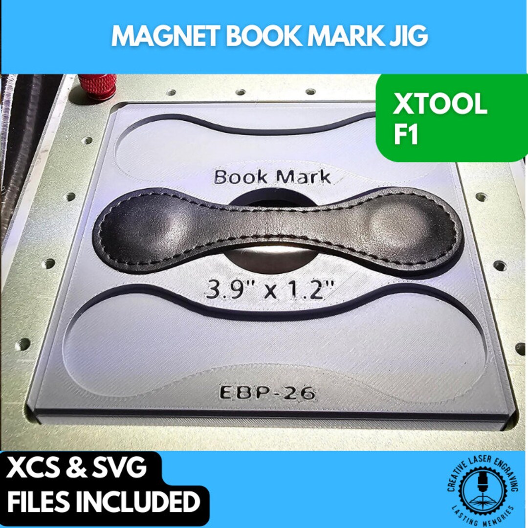 Magnet Book Mark JIG for the Xtool F1 Laser Engraver, Xtool F1, Xtool ...