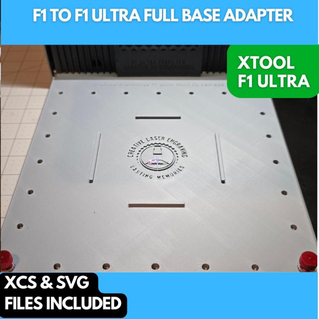 Use F1 Jigs on F1 Ultra With This FULL BED Adapter, 3D Printed Jig, Xtool Fiber Laser Jig, Xtool ...