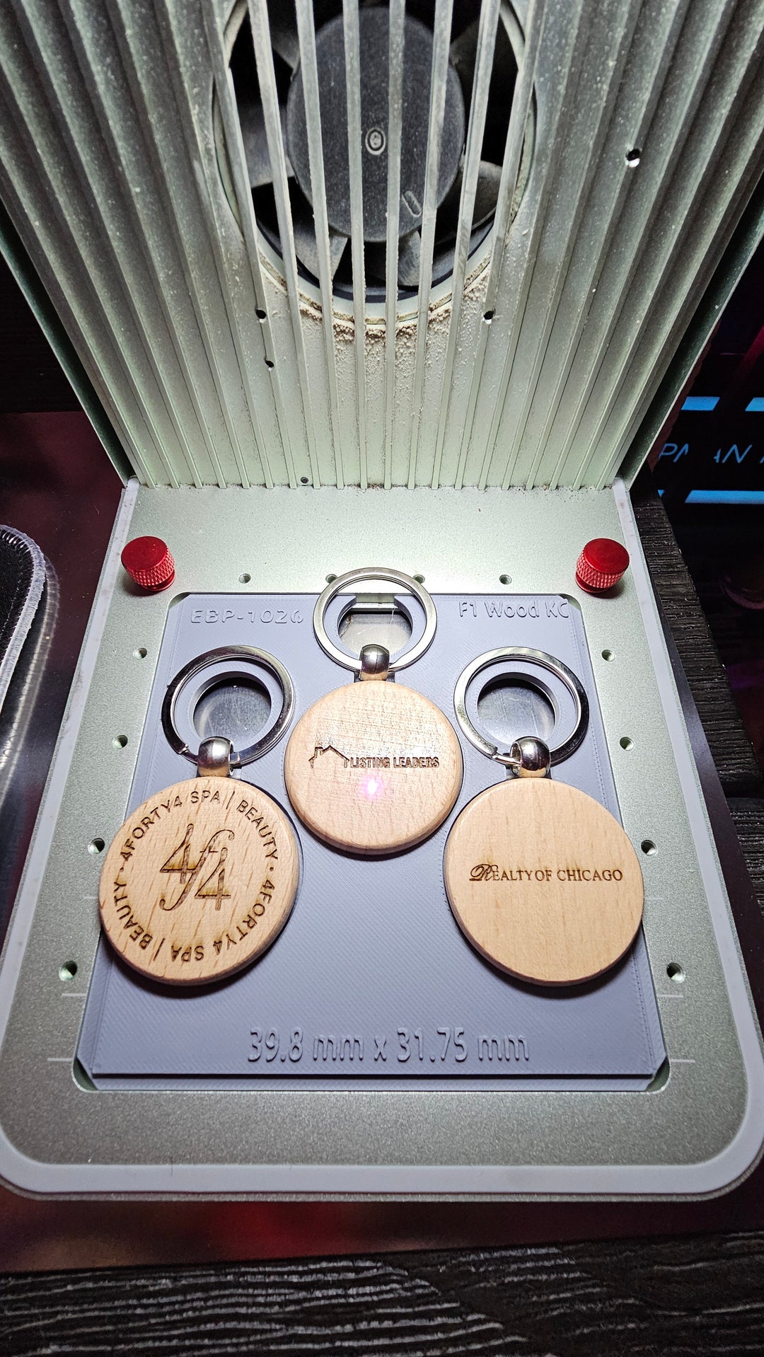 Xtool F1 Laser Engraver 3 Circle Wood Key Chain Jig - Etsy