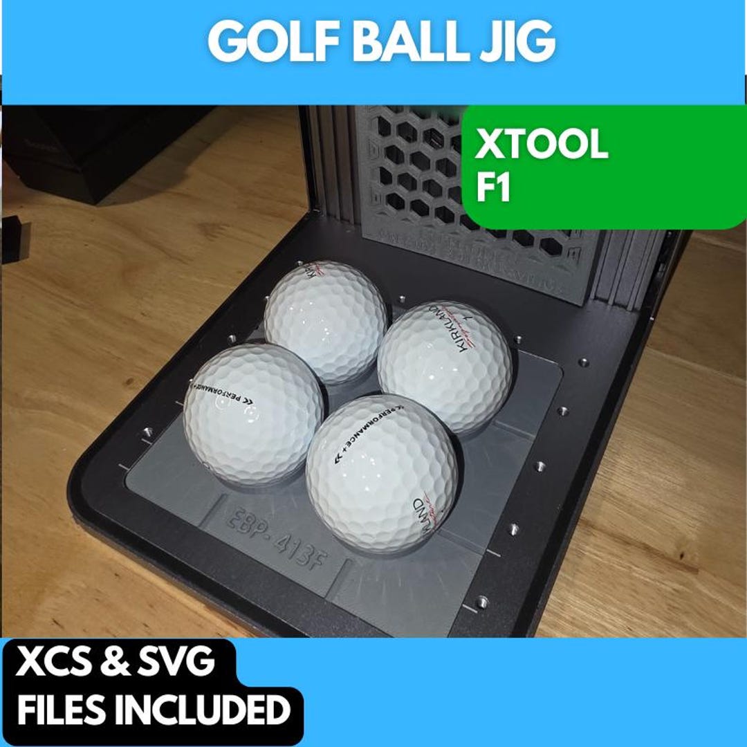 Golf Ball Jig Xtool F1, Golf Ball, 3D Printed Jig, Xtool Fiber Laser ...