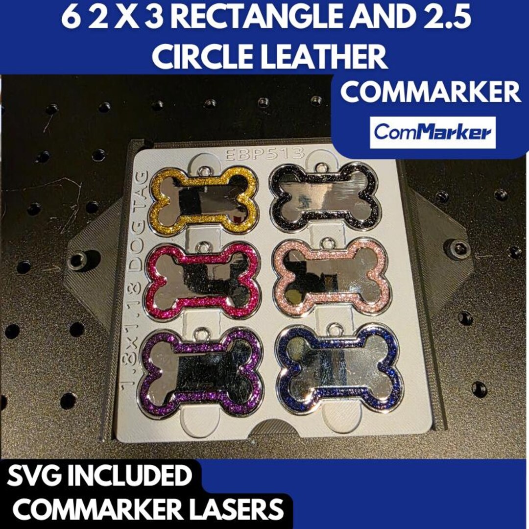 Dog Tag Jig, Dog Bone Tag Jig, 3D Printed Jig, Xtool Fiber Laser Jig ...