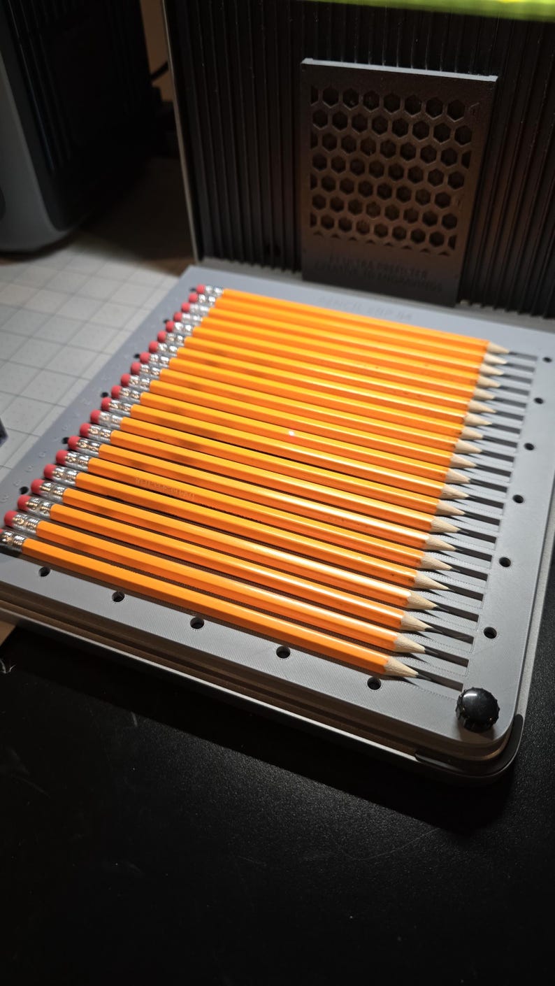 21 Pencil Jig Xtool F1 Ultra, 3D Printed Jig, Xtool Fiber Laser Jig ...