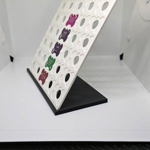 Bone Dog Tag Display Stand - 30 Slot Laser Engraved Pet Tag Holder | 8 ...