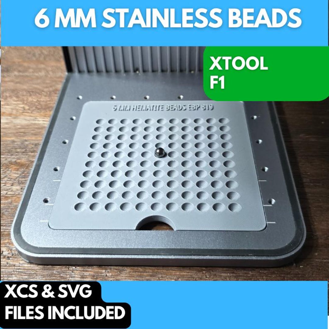 6 MM Stainless Bead Jig With Alignment Xtool F1 Laser Engraver, 3D ...