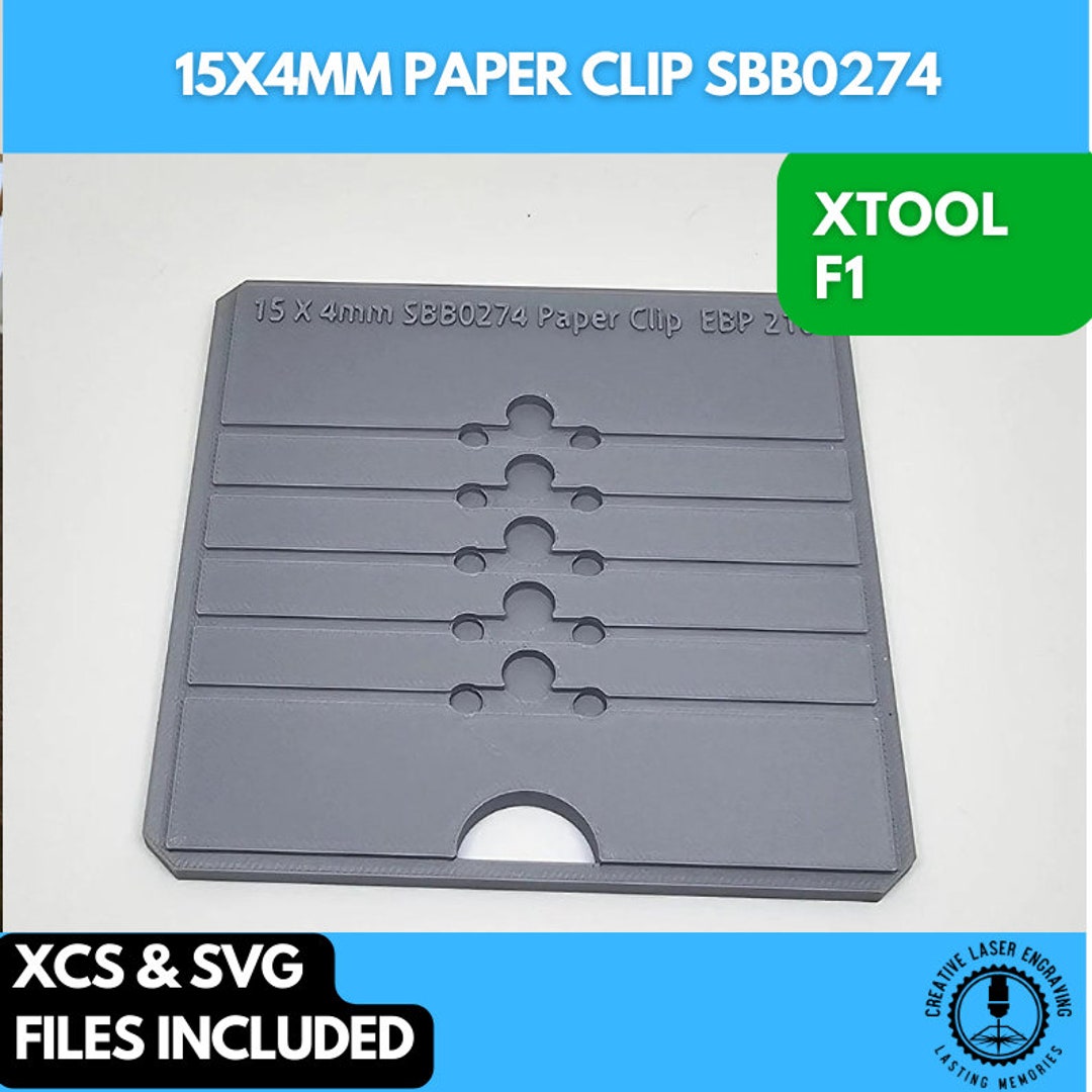 15x4mm Paper Clip SBB0274 Xtool F1 Laser Engraver - Etsy