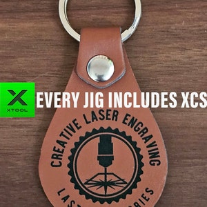 Leather Key Fob Jig Xtool F1 Laser Engraver - Etsy