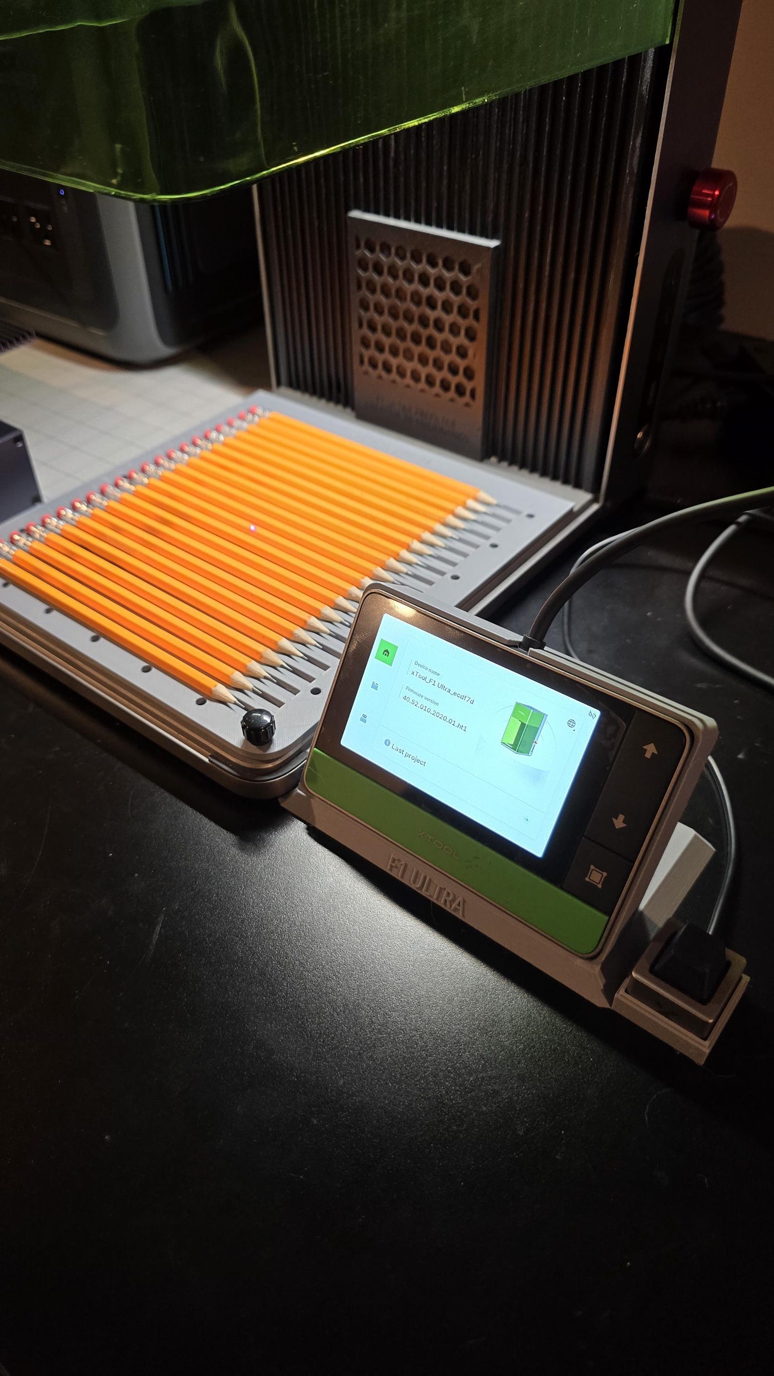 21 Pencil Jig Xtool F1 Ultra, 3D Printed Jig, Xtool Fiber Laser Jig ...