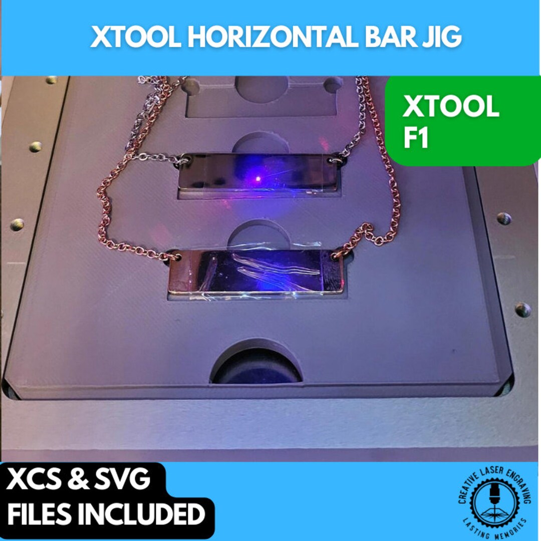 Xtool Horizontal Bar 40x10 MM Jewelry Xtool F1 Laser, 3D Printed Jig ...