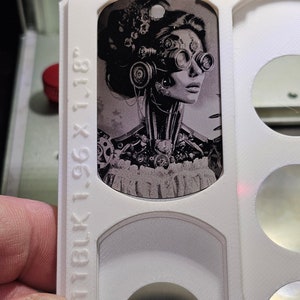 6 Black Dog Tag Jig Xtool F1 Laser Engraver - Etsy