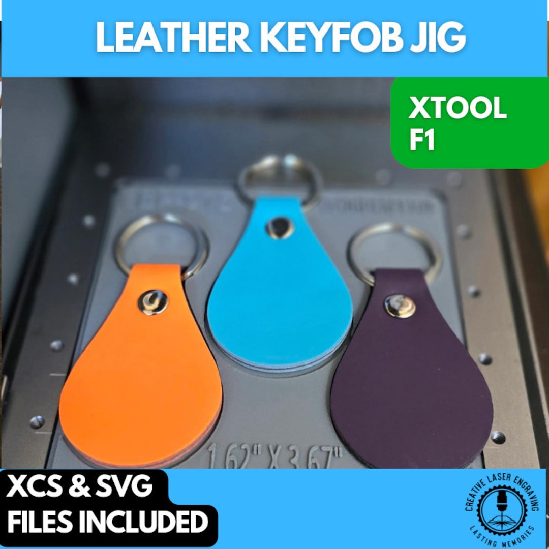 Leather Key Fob Jig Xtool F1 Laser Engraver - Etsy