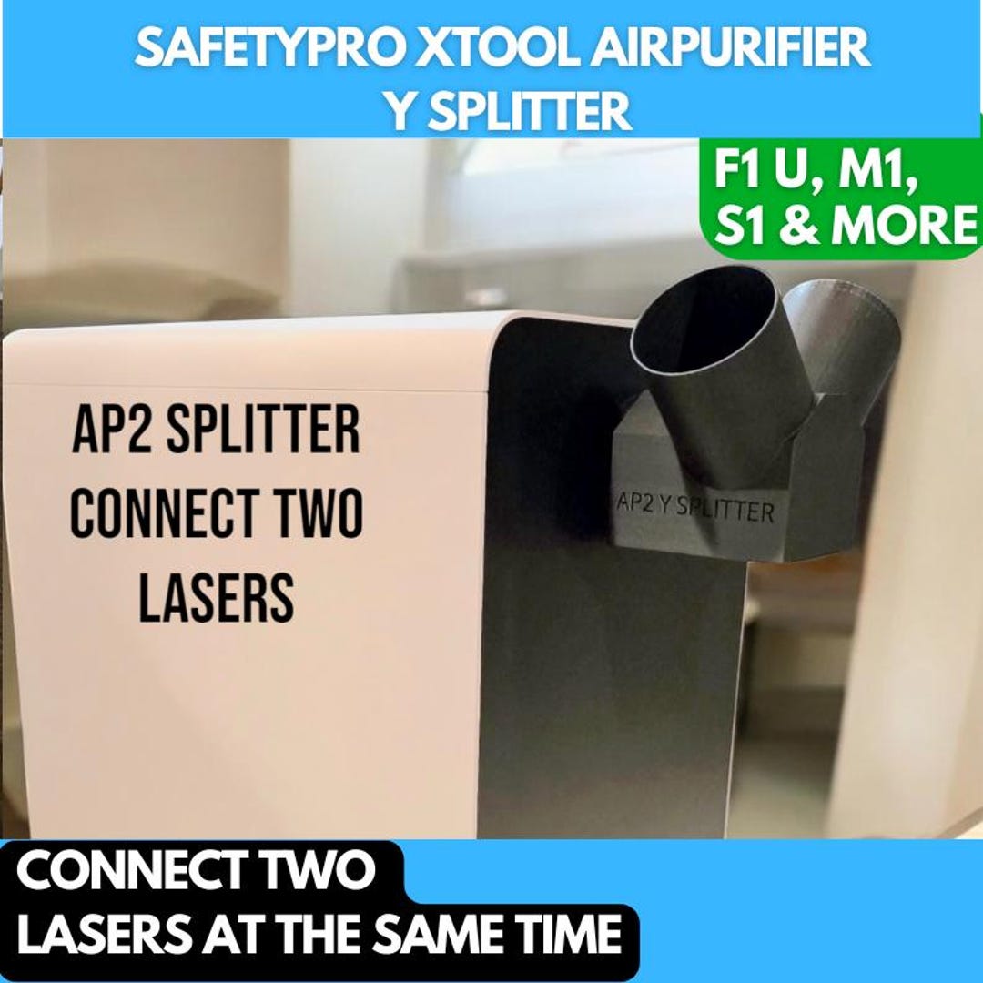 New Xtool AP2 Safetypro Air Purifier Splitter, F1 Ultra & S1 Inline Y ...
