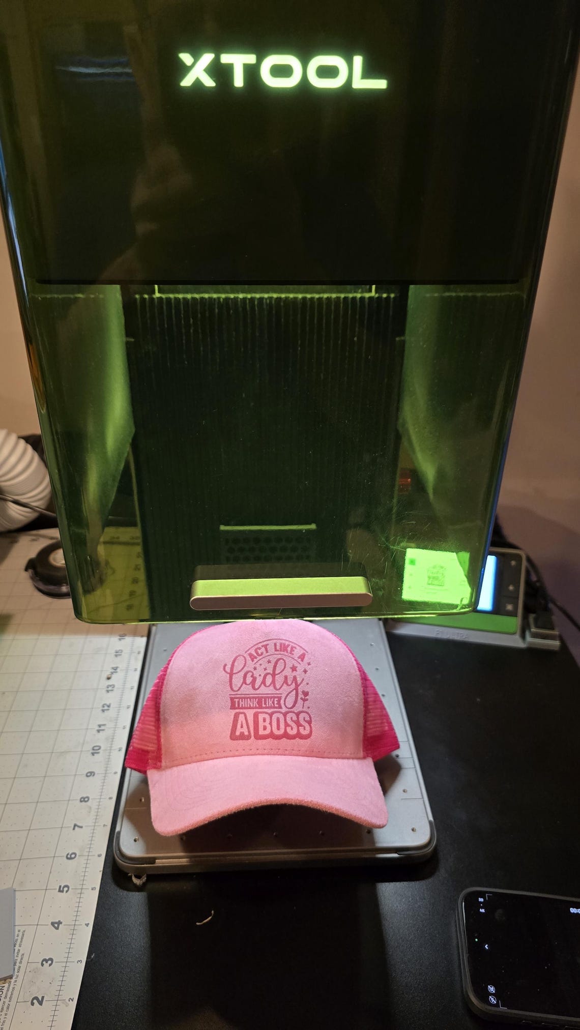 Hat Jig Xtool F1 Ultra Laser Engraver, 3D Printed Jig, Xtool Fiber ...