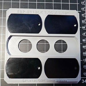 6 Black Dog Tag Jig Xtool F1 Laser Engraver - Etsy