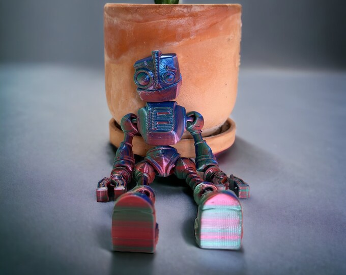 3D Printed Robot, 3D Printed Toys, Flexi Factory, Robot Gift, Robot Toy ...