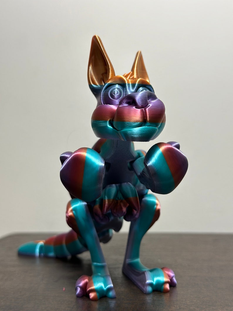 3D Printed, 3d Printed Kangaroo, 3D Printed Boxing Kangaroo, Flexi ...