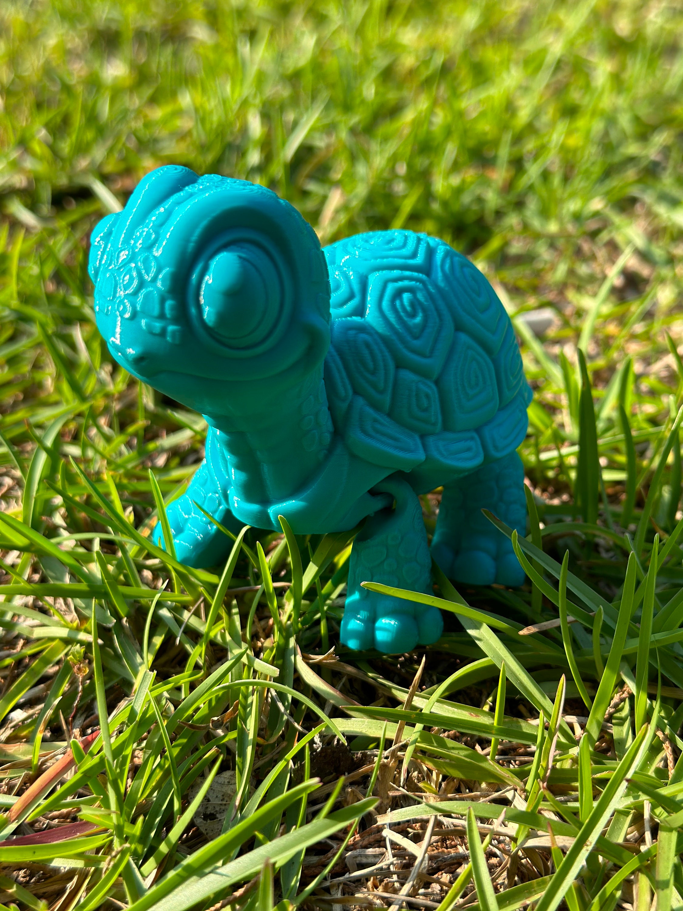 3D Printed Flexi Turtle, 3D Printed Reptile, Reptile Decor, Turtle ...