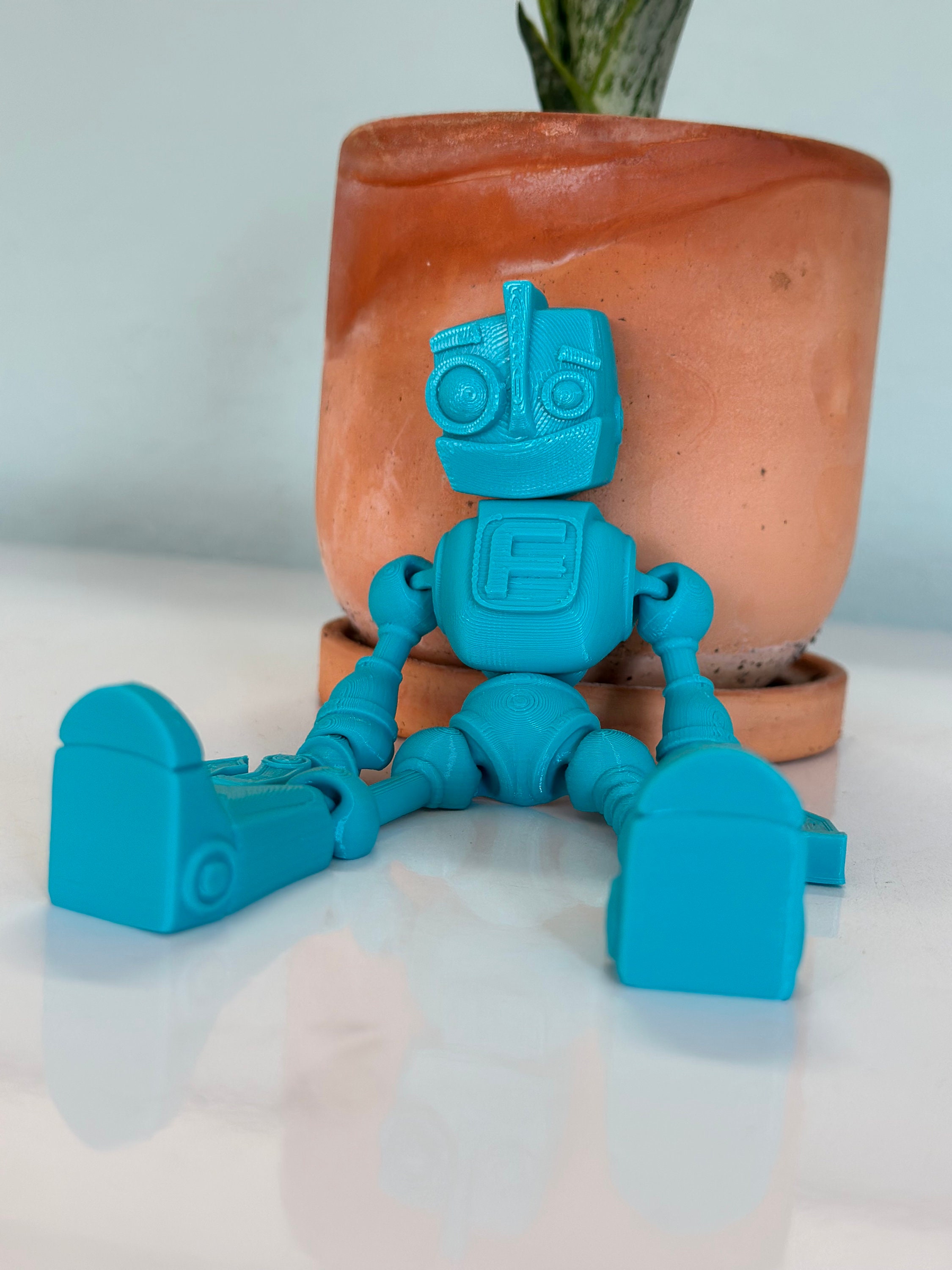 Flexi File Flexi Factory Articulated STL Robot Decor 3D Printed Flexi ...