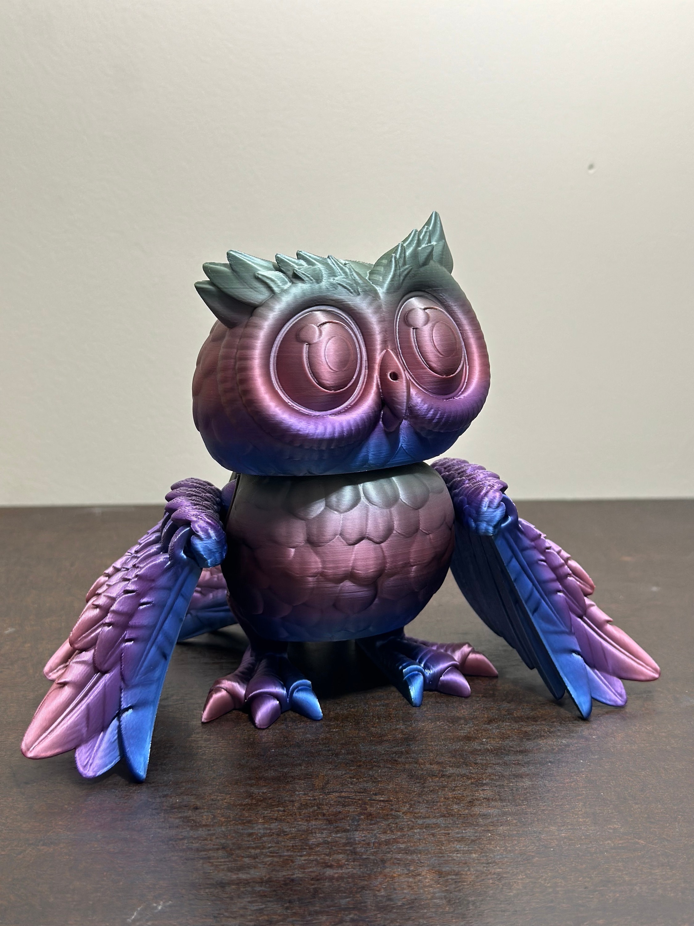 3D Printed, 3D Printed Owl, Articulated Owl, Stim Toy, Fidget Toy Adult ...