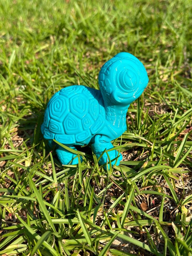 3D Printed Flexi Turtle, 3D Printed Reptile, Reptile Decor, Turtle ...